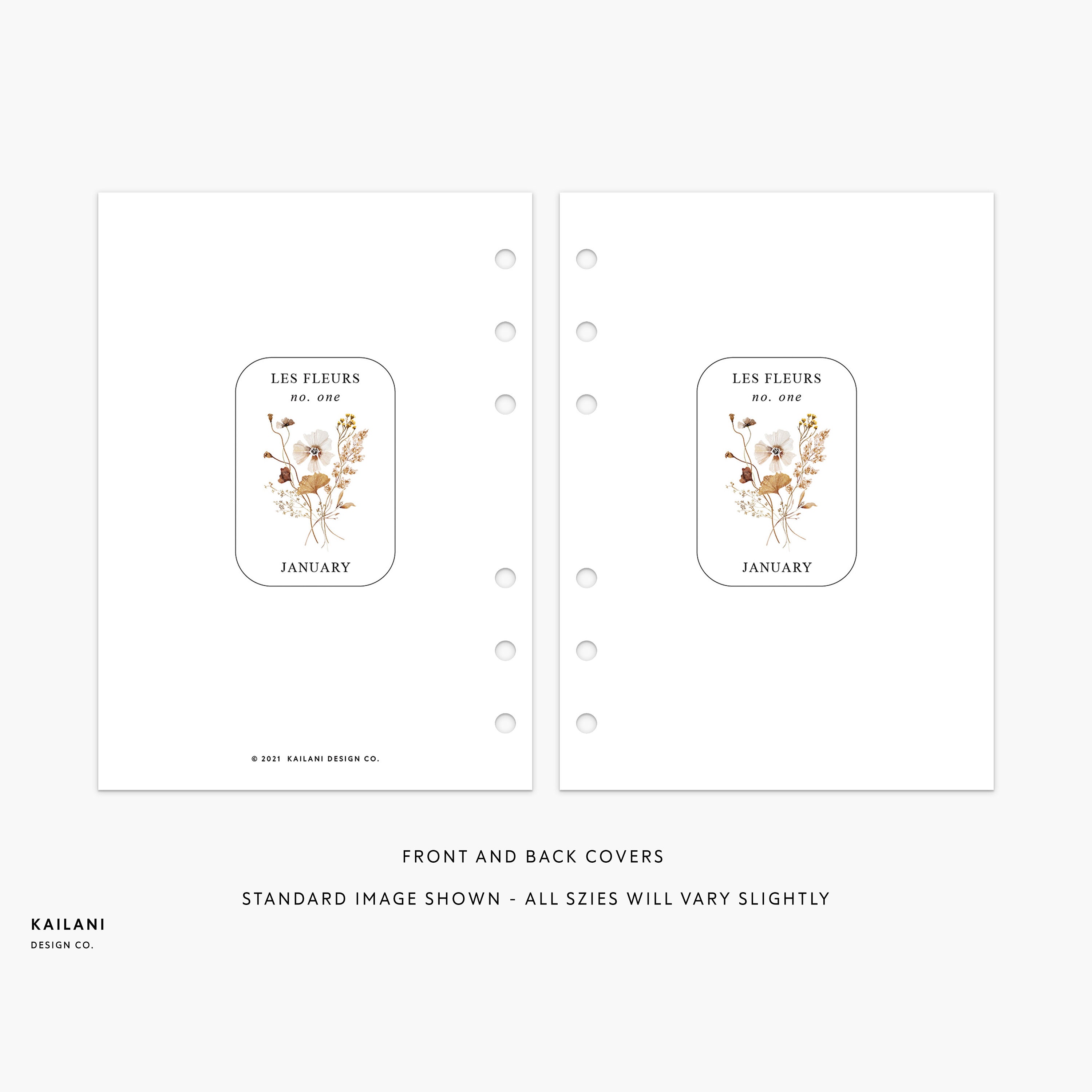 A5 Wide Section Covers Printable Dividers A5 Wide Monthly - Etsy