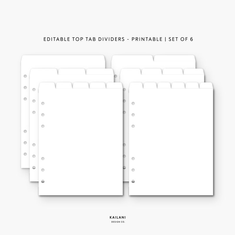 Tab Dividers - Etsy
