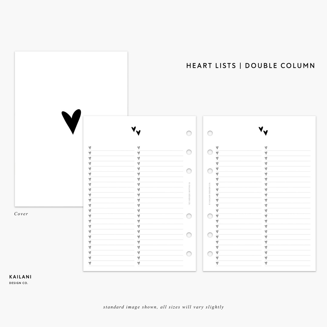 Personal Wide Floral Notes LISTS, Personal Notes, Journal, To-do Lists ...