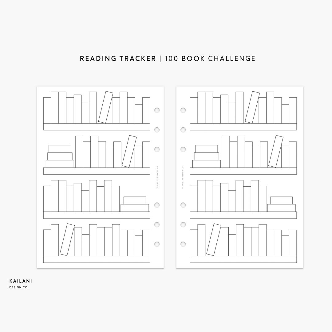 Personal Wide Reading Book Challenge, 100 Book Challenge, Book Tracker ...