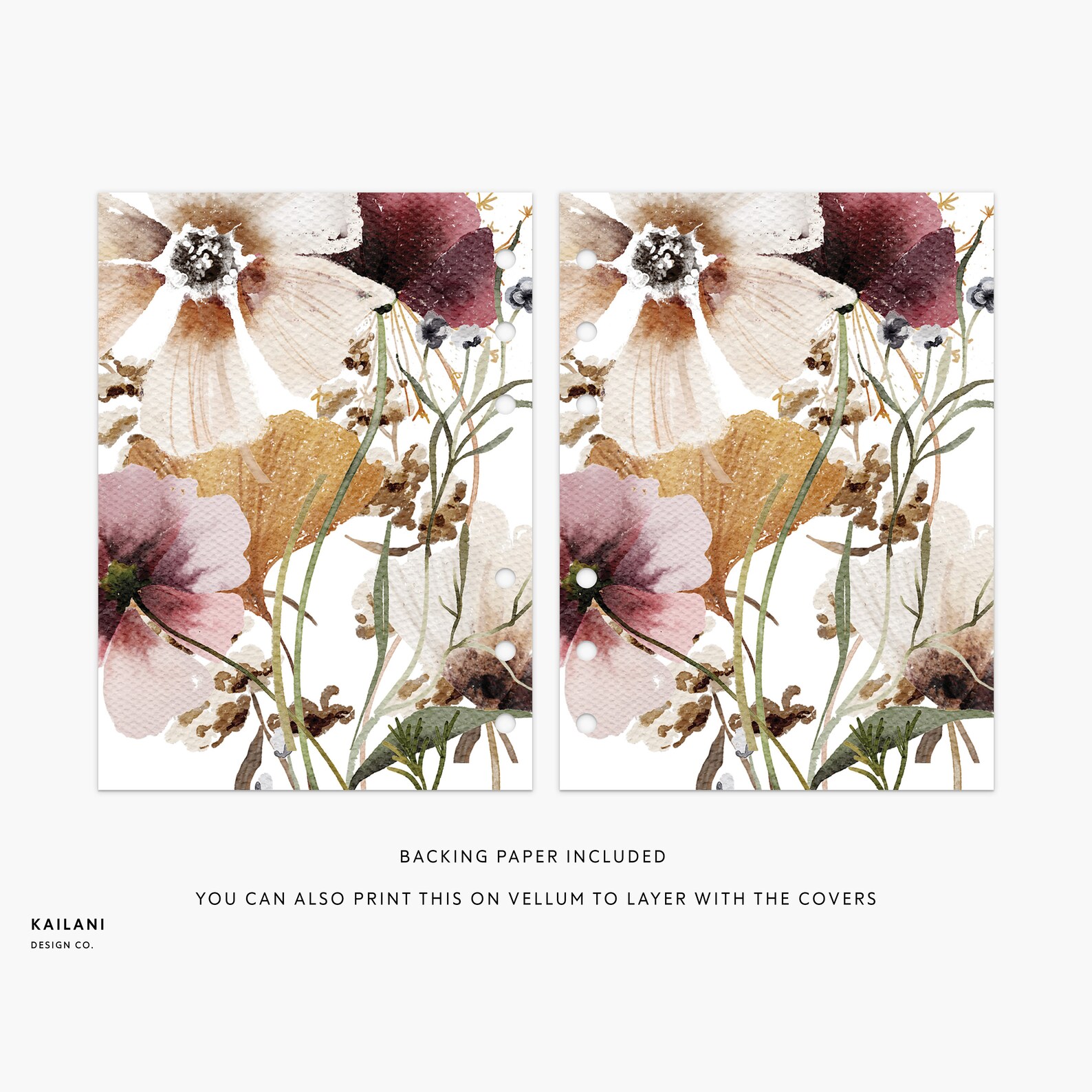 Personal Wide Section Covers Printable Dividers Personal - Etsy