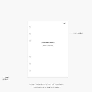 Pocket Insert 2024 Calendar, 2024 Year at A Glance, Quarterly ...