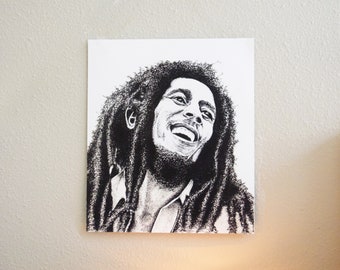 Bob Marley Drawing | Etsy