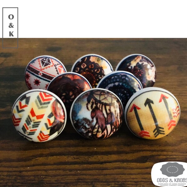 Bohemian Knobs - Etsy