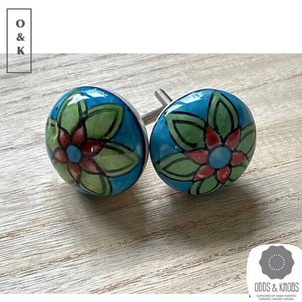 Hand Painted Knobs - Etsy