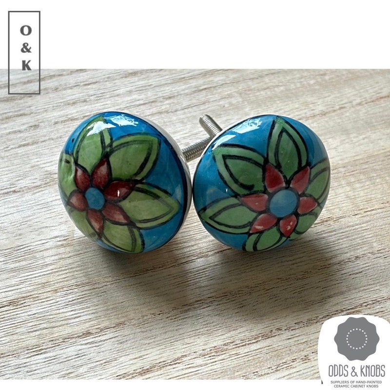 Painted Drawer Pulls - Etsy