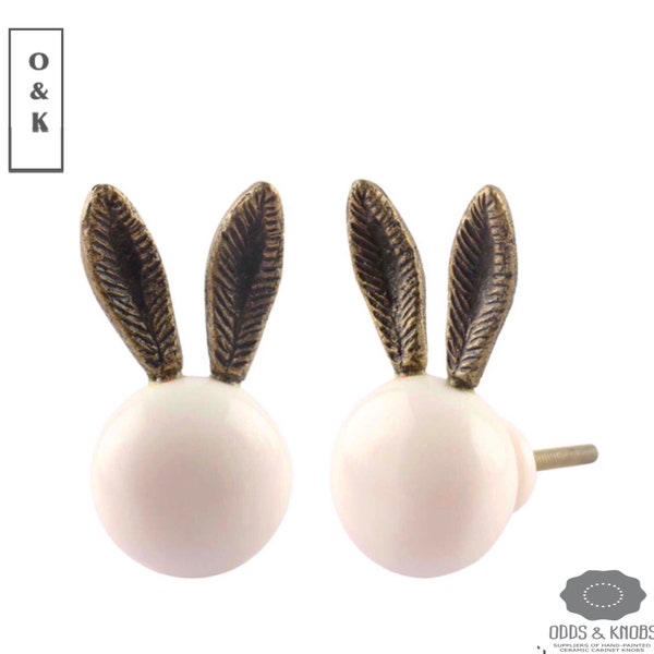 White Bunny Ears - Etsy