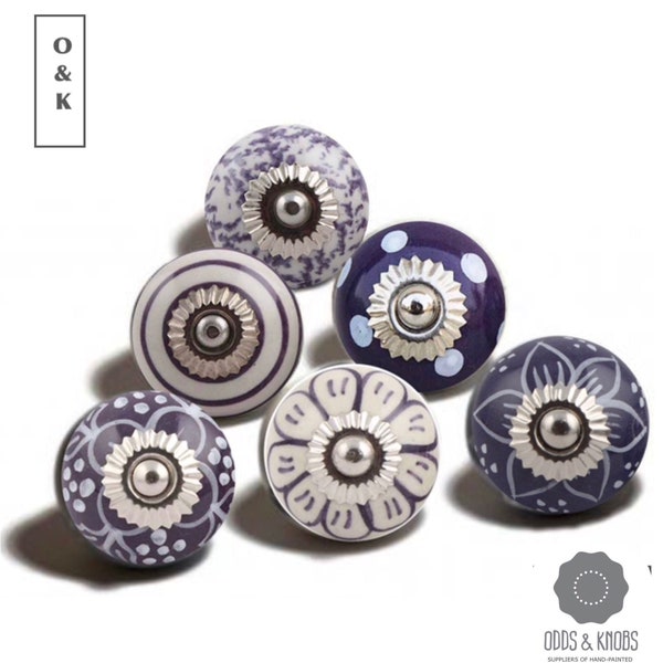 Purple Drawer Pull - Etsy