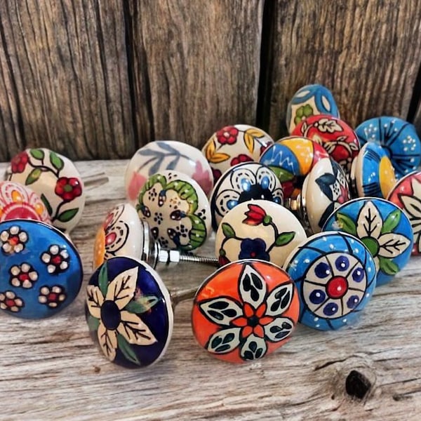 Talavera Knobs - Etsy