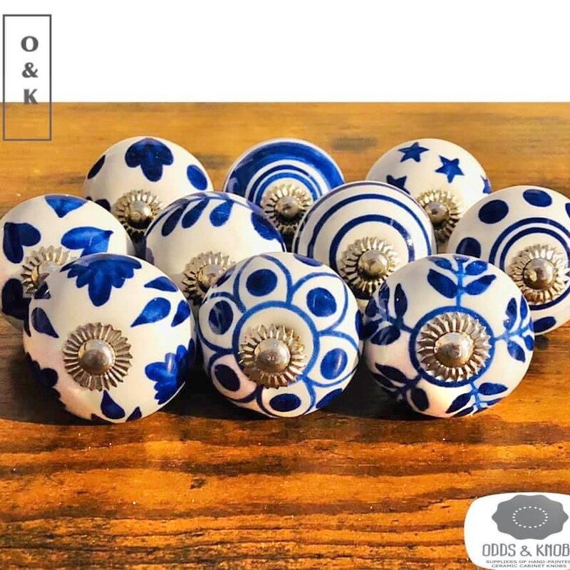 Navy Blue Knobs - Etsy