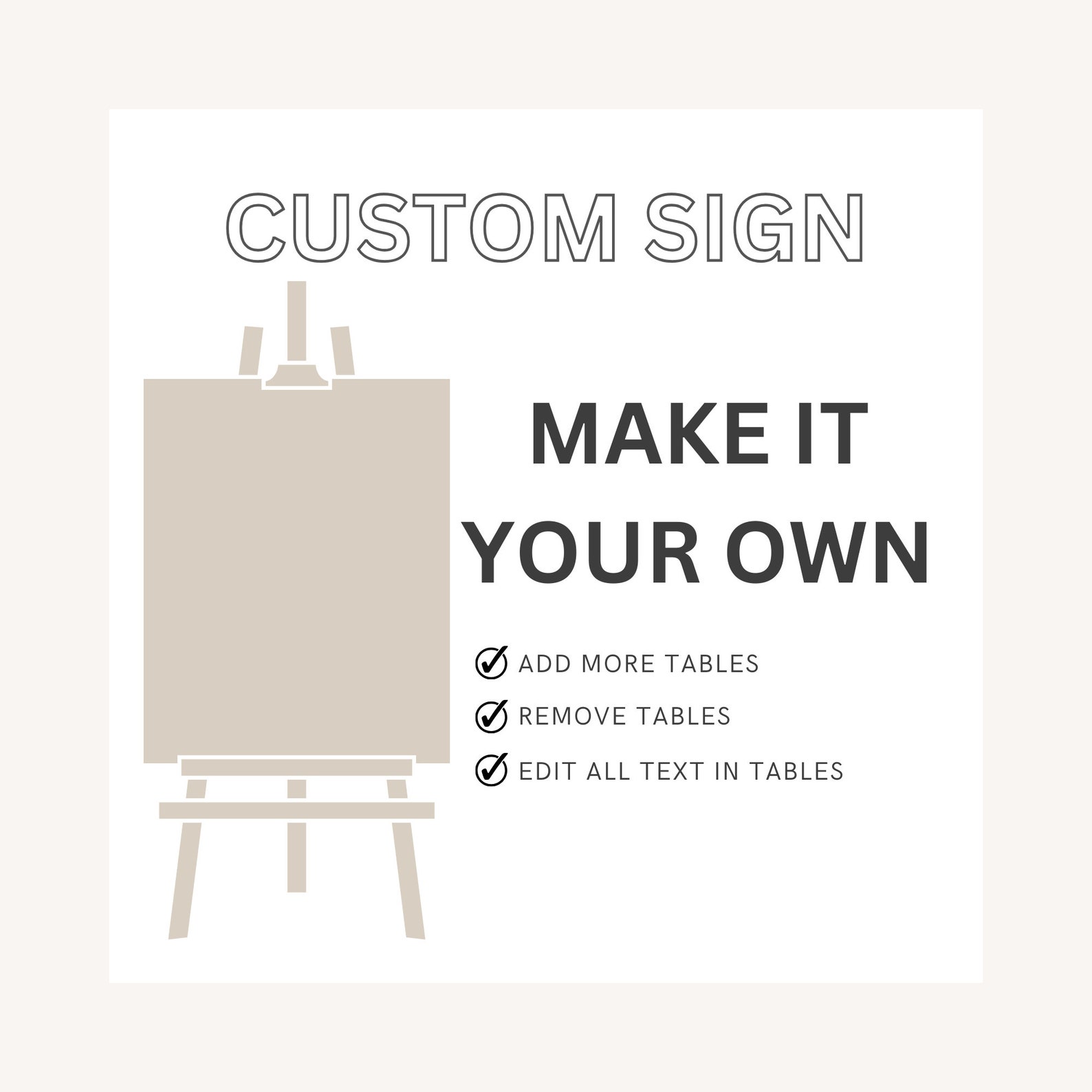 Dusty Blue Seating POSTER Editable Modern Seating Chart White Baptism ...