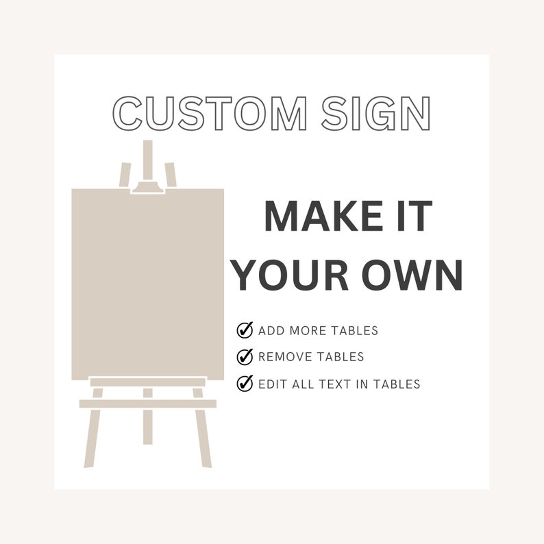 Dusty Blue Seating Sign for Baptism, Editable Modern Seating Chart and ...