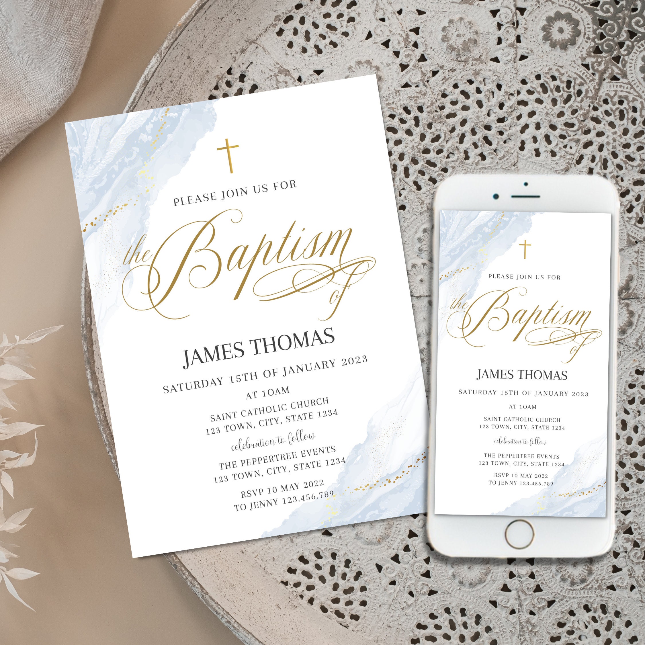 Catholic Baptism Invitation Wording