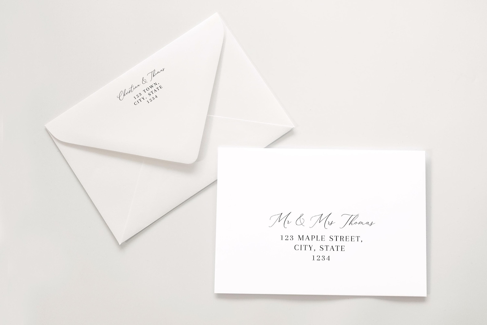 Baptism Envelope Template, Address Envelope Template DIY Wedding ...