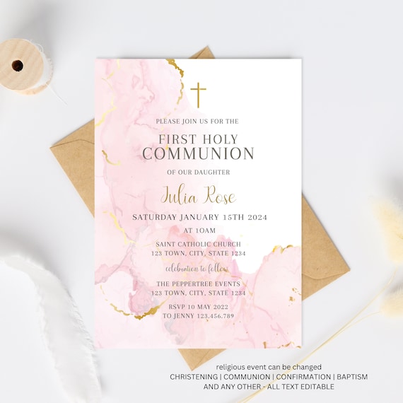 Sample Wording For Communion Invitations