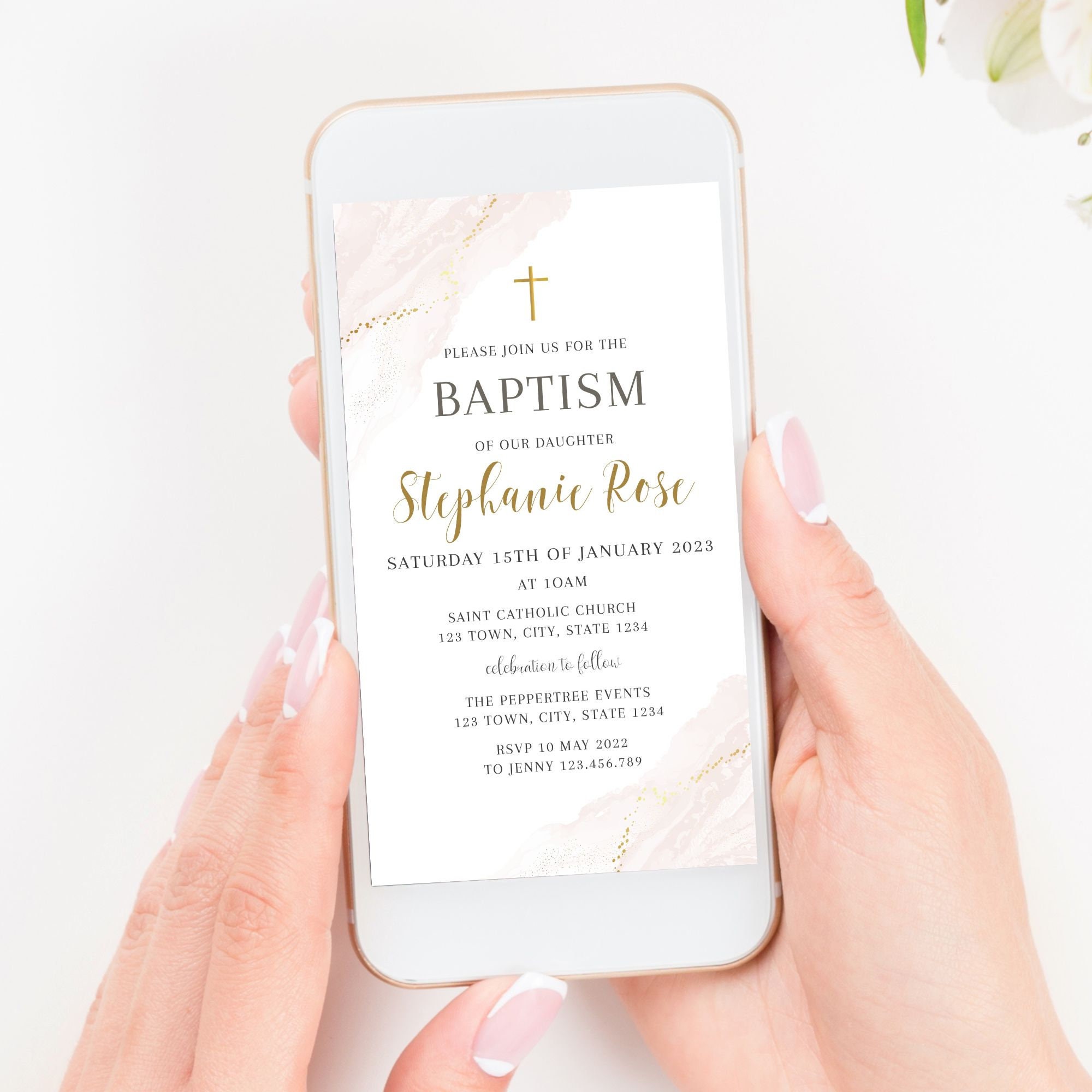 Free Printable, Customizable Baptism Card Templates Canva, 52% OFF