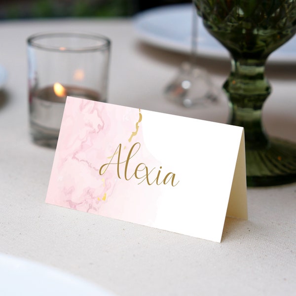 Gold Place Card - Etsy