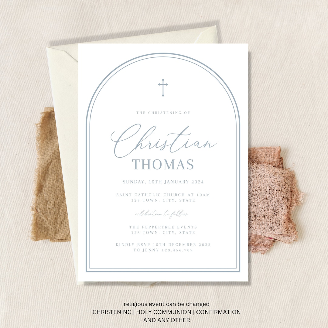 Orthodox Baptism Invitation, Greek Orthodox Baptism Invitations ...