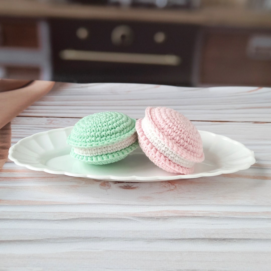 Macaron Crochet (1ps), Crochet Play Food, Kids Birthday Gift ...