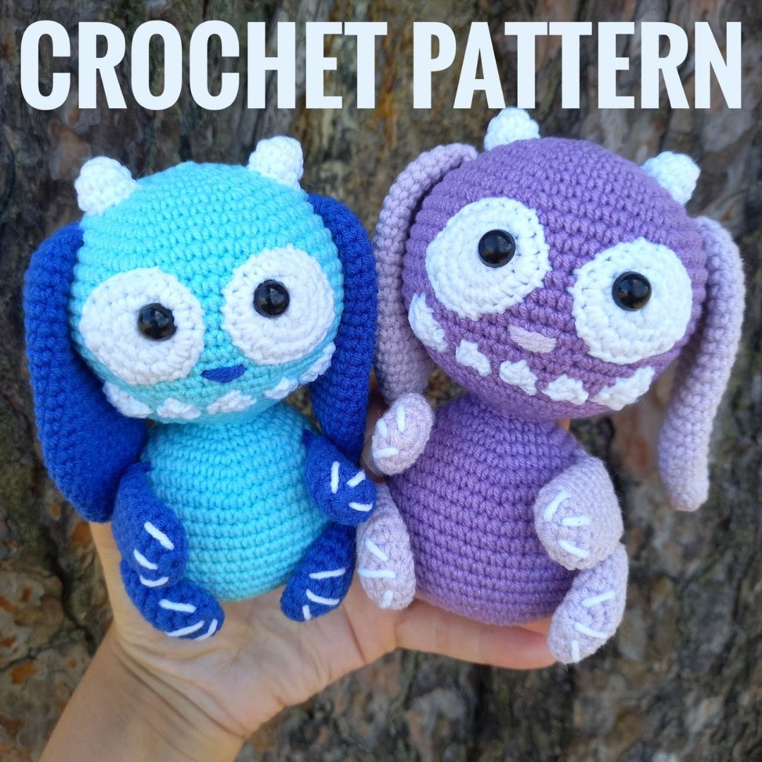Crochet Monster Pattern (eng),halloween Crochet Pattern,crochet Pattern ...