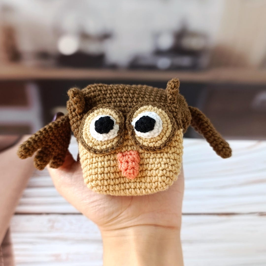 Crochet Owl Puppet, Speech Therapy Gift, Animal Art Doll, Gift for ...