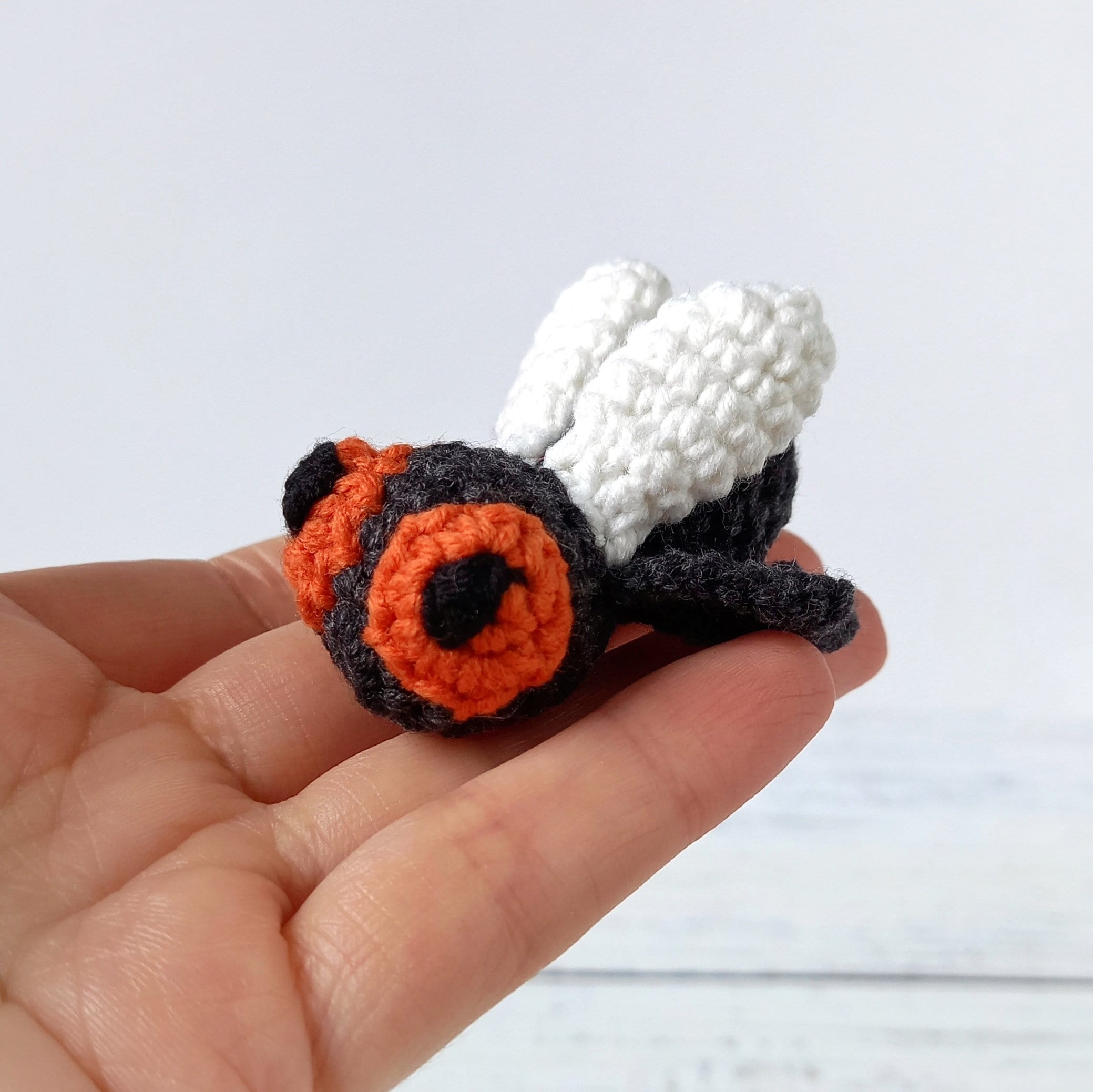 Crochet Fly, Crochet Stuffed Insect, Plush Insect Toys, Desk Decoration ...