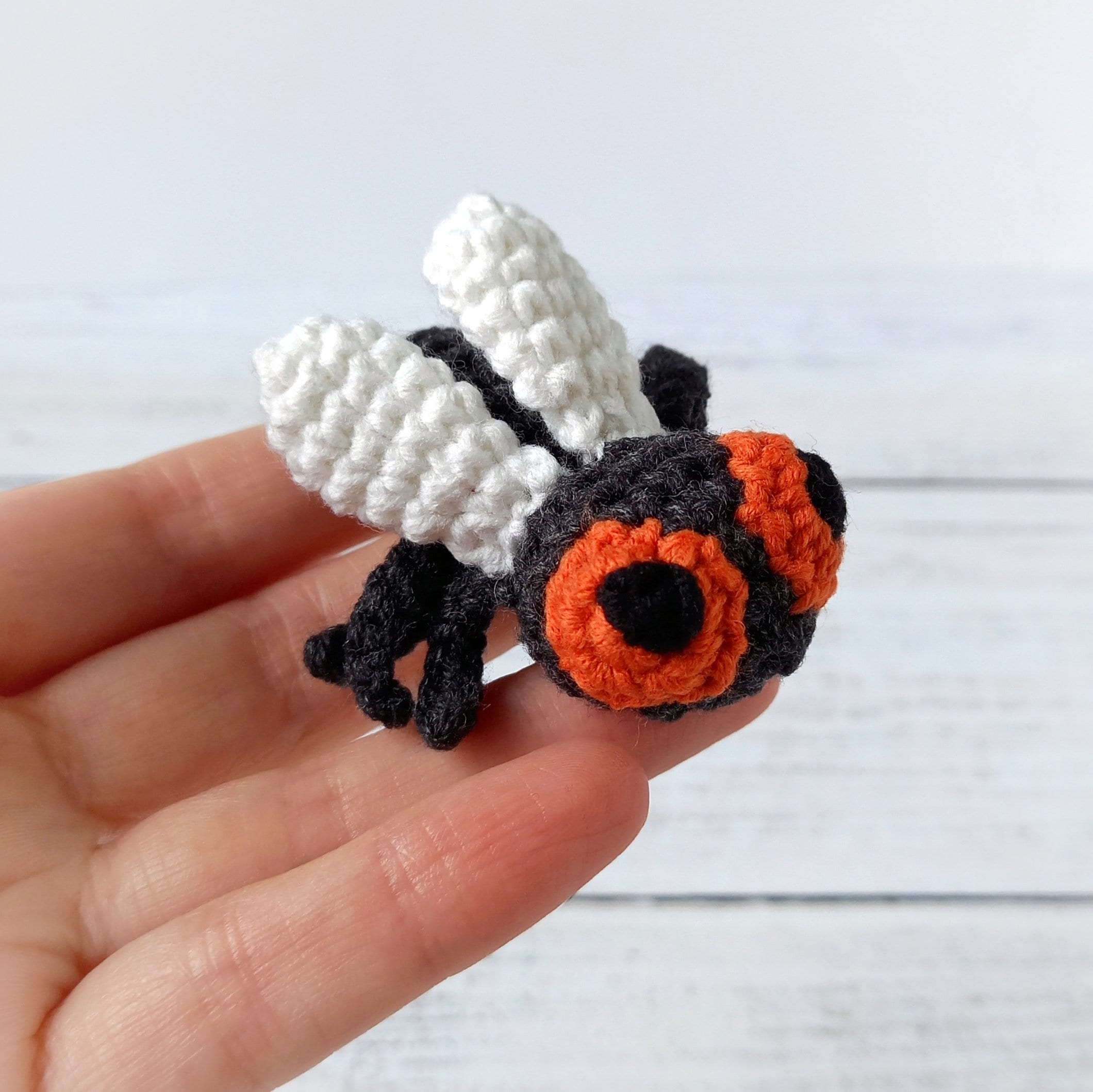 Crochet Fly, Crochet Stuffed Insect, Plush Insect Toys, Desk Decoration ...