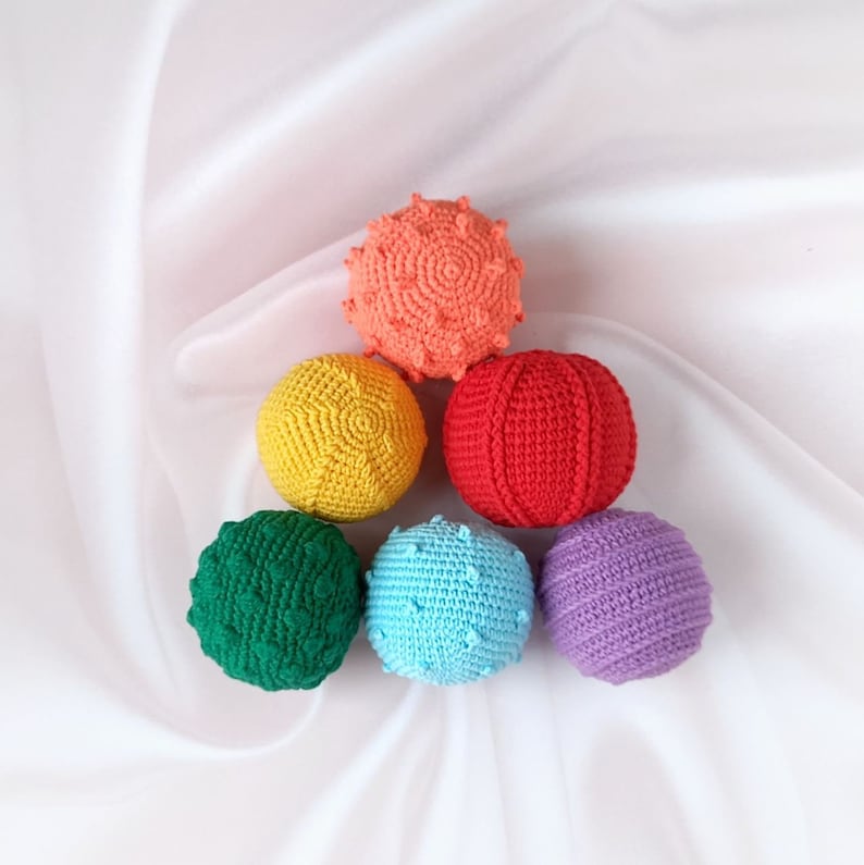 Sensory Balls Crochet Pattern (ENG): Montessori Baby Toys (PDF Pattern ...