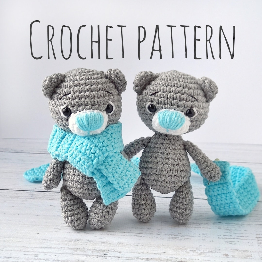 Bear Crochet Pattern (ENG), Crochet Teddy Bear, Soft Toy Pattern, Plush ...