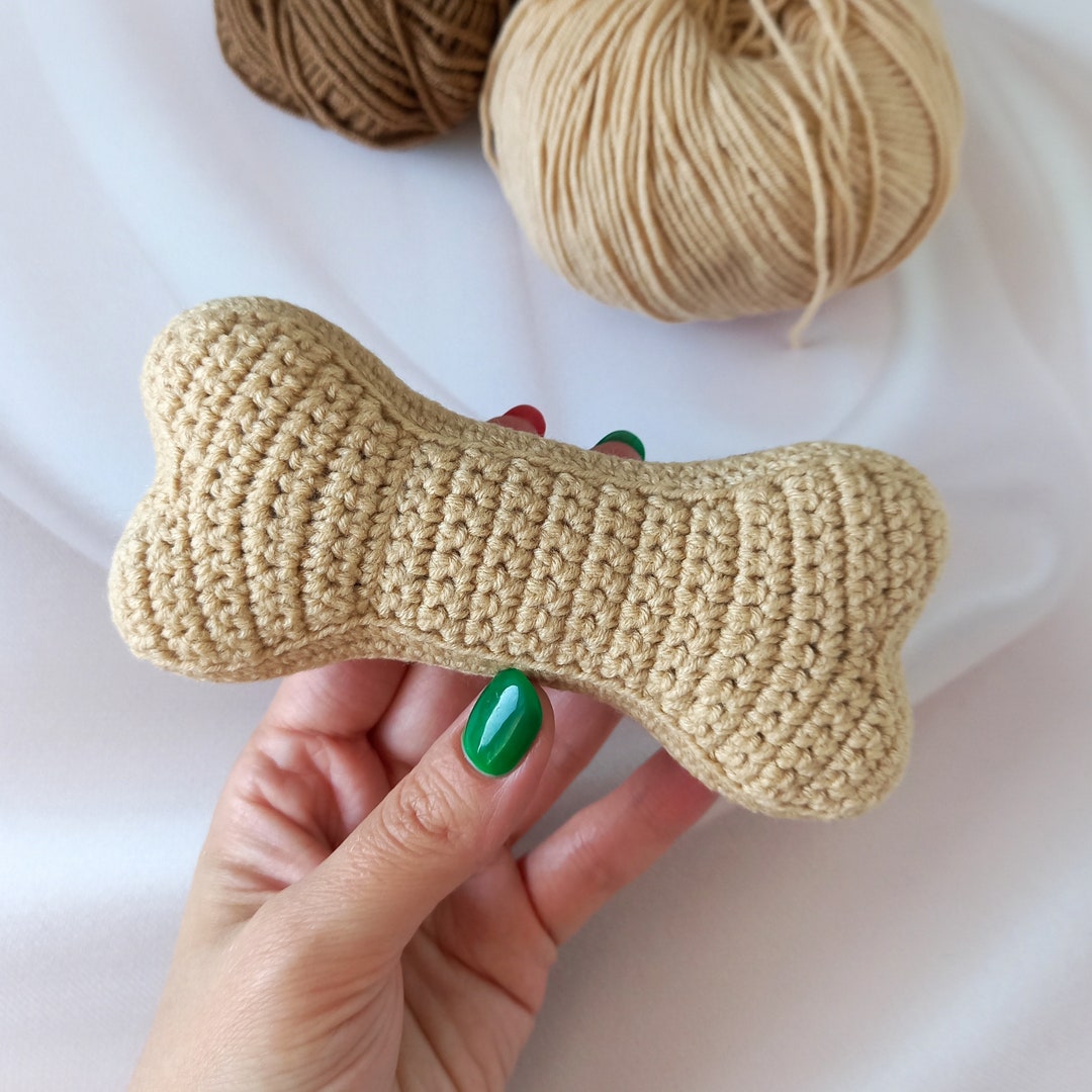 Crochet Bone, Dog Toy Plush, Plush Dog Toys, Large Dog Toy, Cute Dog ...