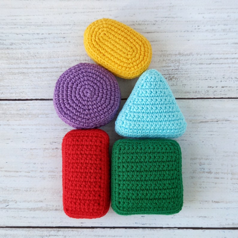 Geometric Shapes Pattern Montessori Crochet Pattern Crochet - Etsy