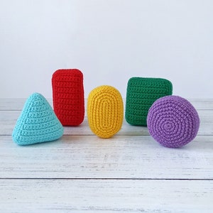 Montessori Crochet Shapes Pattern (ENG): Educational Baby Toys (PDF ...