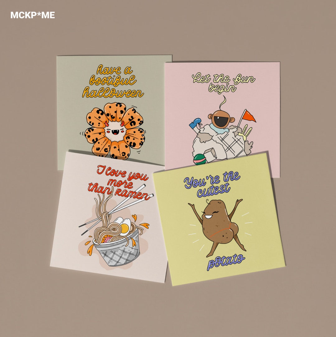 SET - Square 1X1 Greeting Cards Mockups - Etsy UK