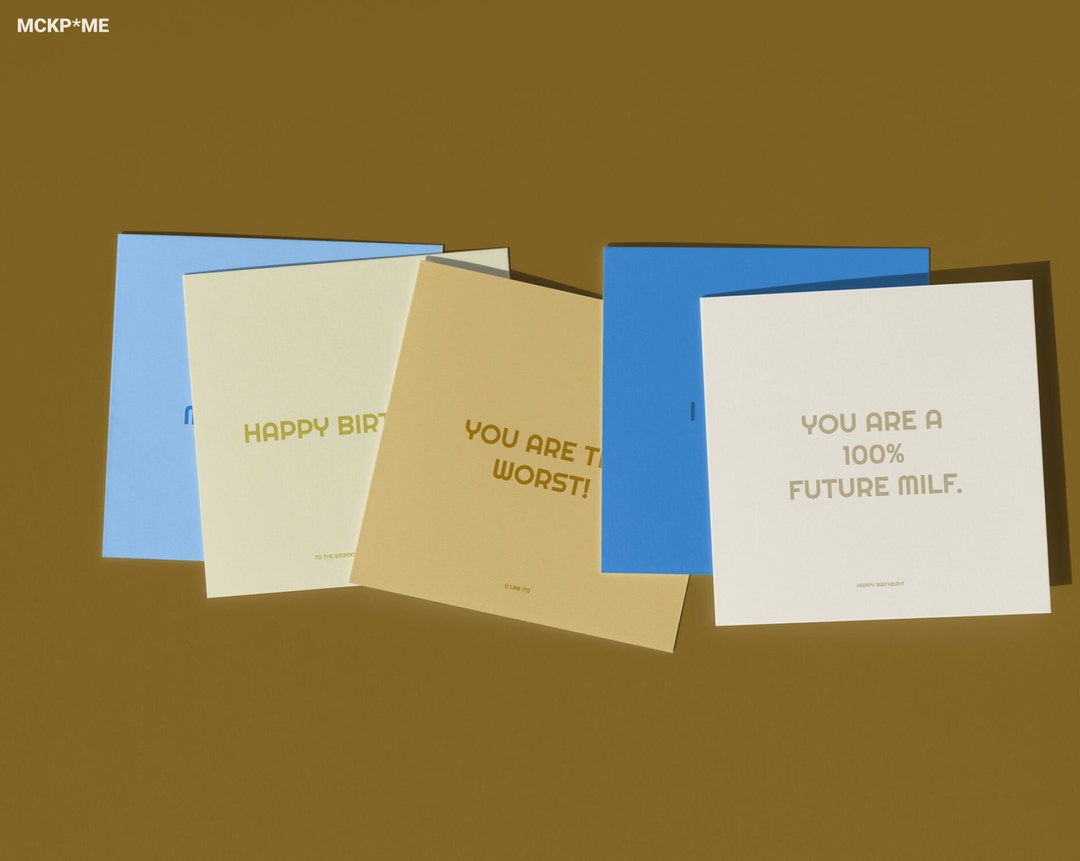 Square 1x1 Greeting Card Display Mockup - Etsy