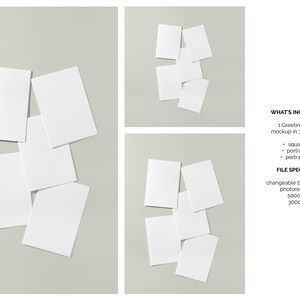 Five A6/B6/A5 Greeting Cards Mockup - Etsy UK