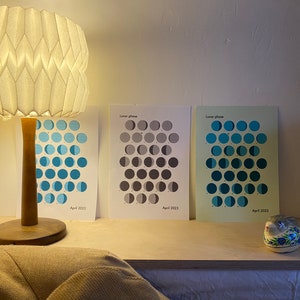 April 2023 Lunar Phase Calendar - Etsy