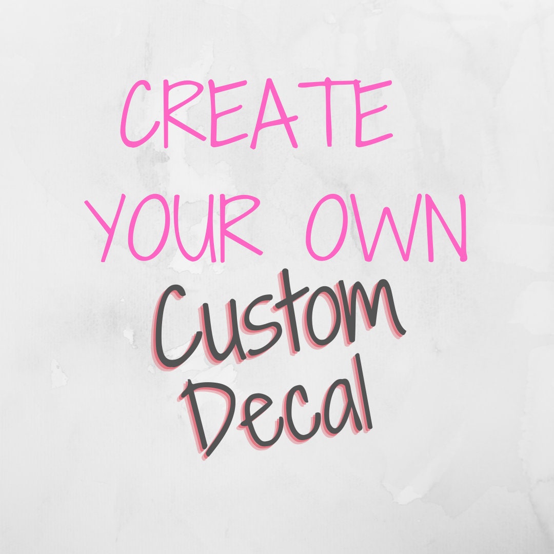Custom Decals Stickers for Tumblers Walls Cars Glass Custom Decal Logo ...