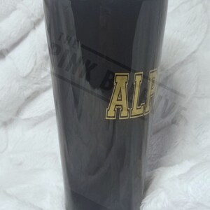 Alpha Tumbler Black and Gold Cup - Etsy