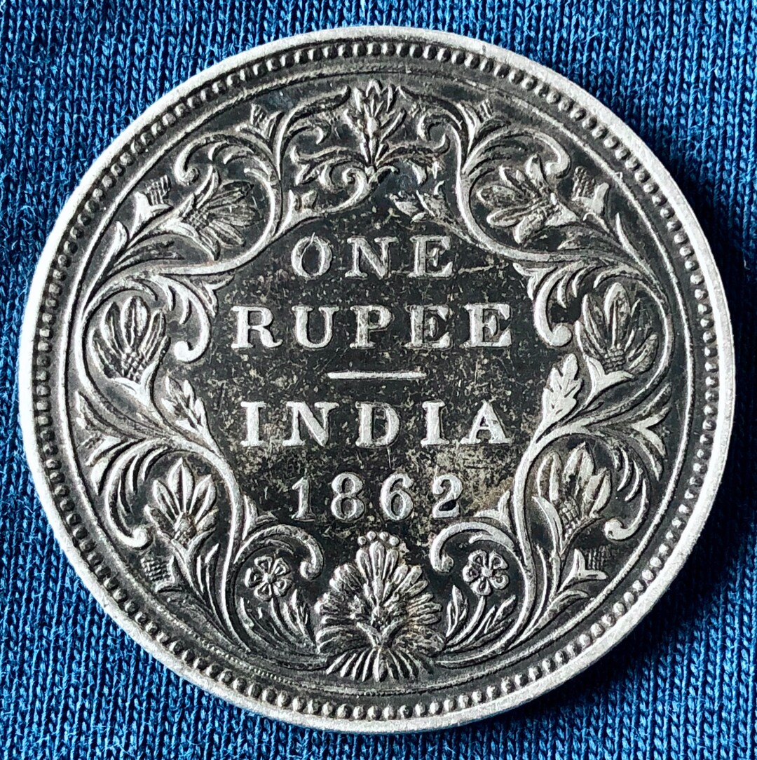 1862 Rupee - Queen Victoria - India - Etsy