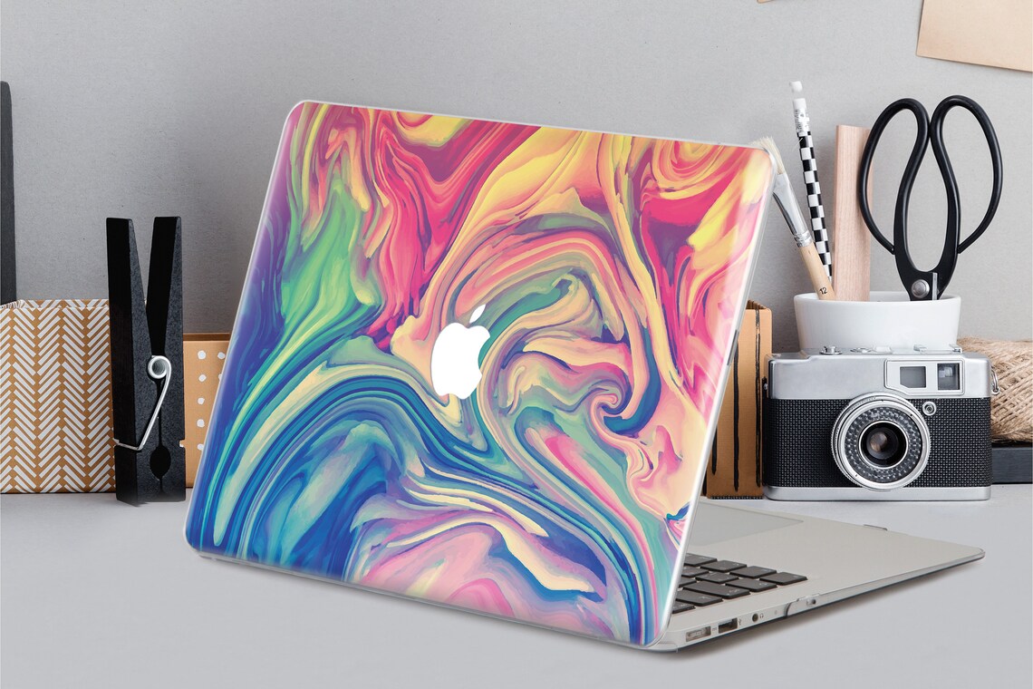 Colorful Oil Stains Paints Macbook Pro Case 16 Inch 2018 | Etsy