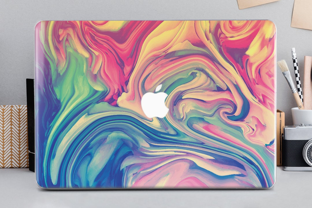 Colorful Oil Stains Paints MacBook Pro Case 16 Inch 2023, MacBook Air ...