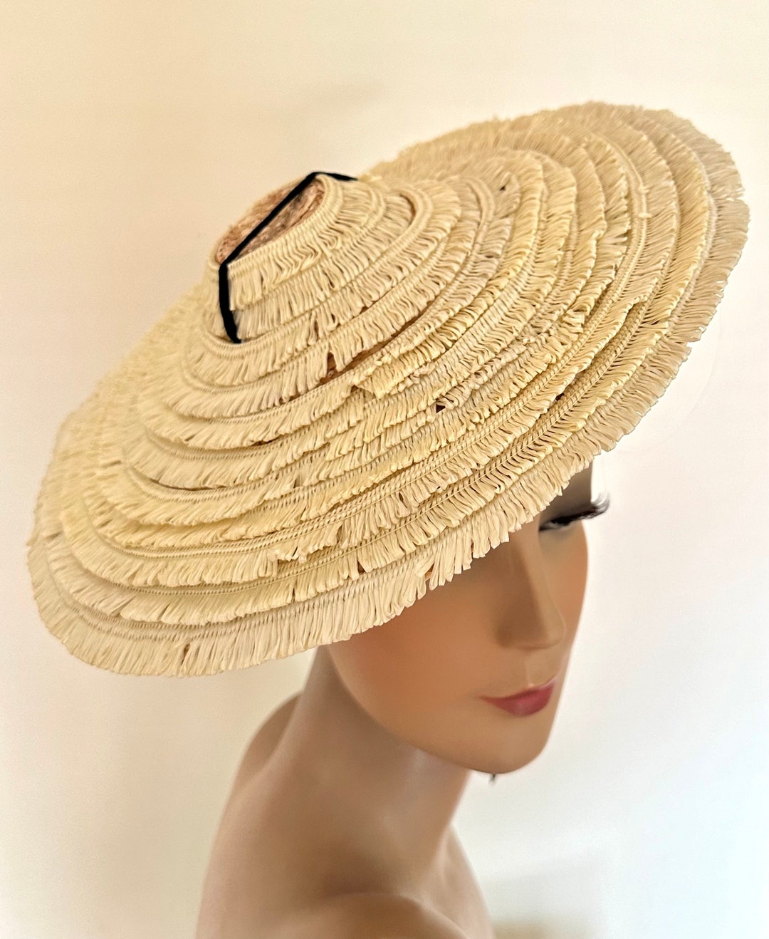 Raffia Wicker Sun Hat. - Etsy