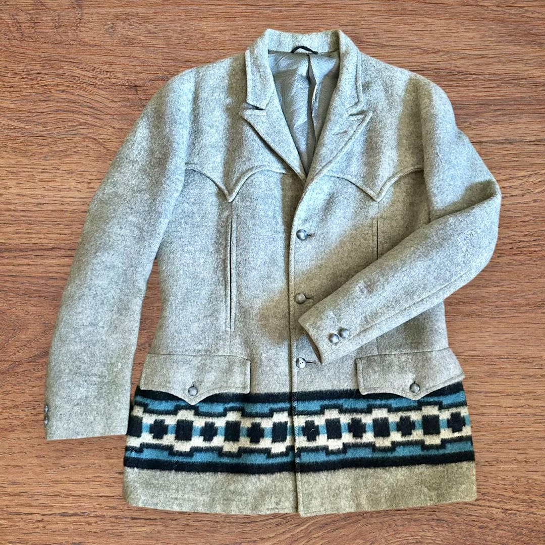 Vintage Western Wool Sportscoat by Lasso Western Wear - Etsy