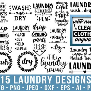 Laundry Svg Bundle Laundry Svg Hand Drawn Laundry Svg - Etsy