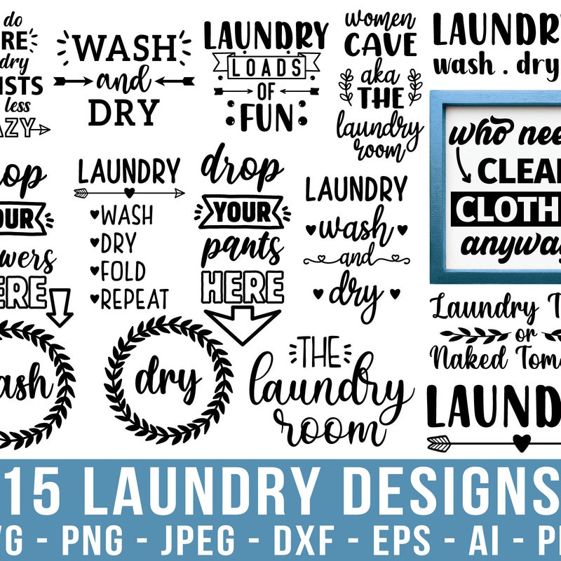 Laundry Svg - Etsy