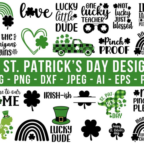 20 St Patrick's Svg Bundle St Patricks Day Svg Funny St. - Etsy