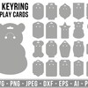 Keyring Display Card Svg Bundle, Keyring Display Card Template Svg ...