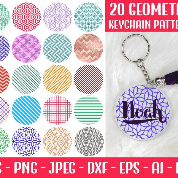 Keychain Svg Round - Etsy