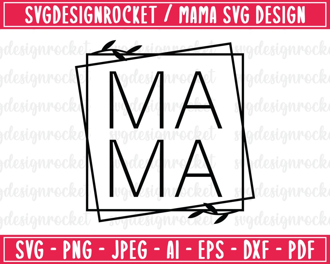 Mama Svg, Mama Square Svg, Mama Square Svg, Mama Minimalist Svg ...