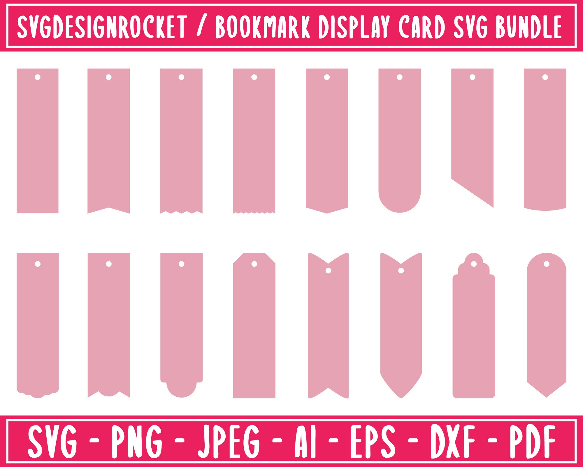 Bookmark Display Card svg Bookmark SVG Bundle Bookmark | Etsy